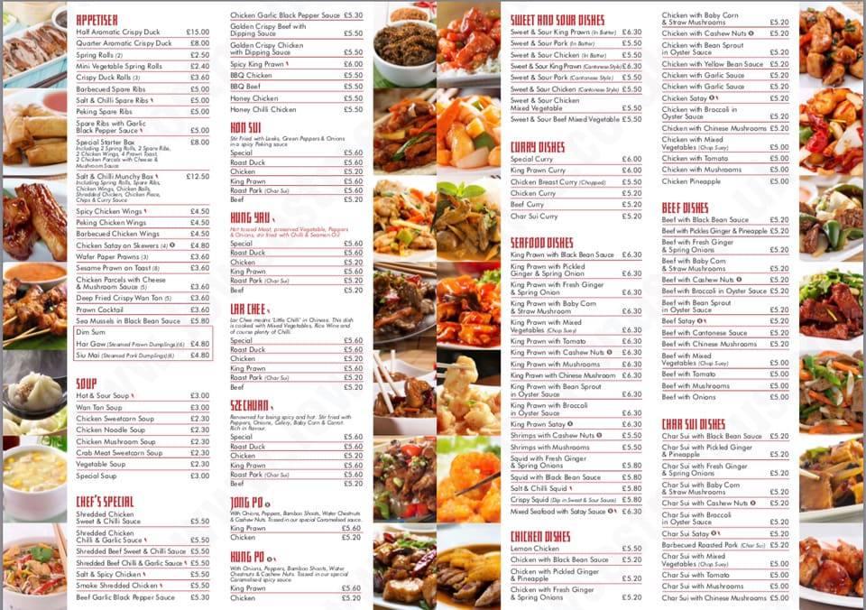 Menu at Eat Well Chinese Takeaway restaurant, Falkirk