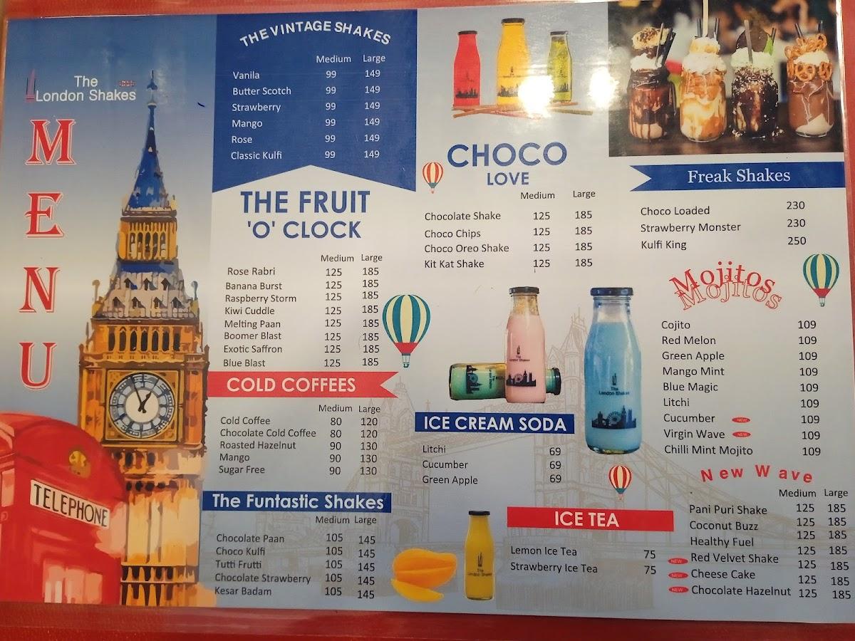 Menu at London Shakes and chaat di hatti MERCADO MALL, Margao