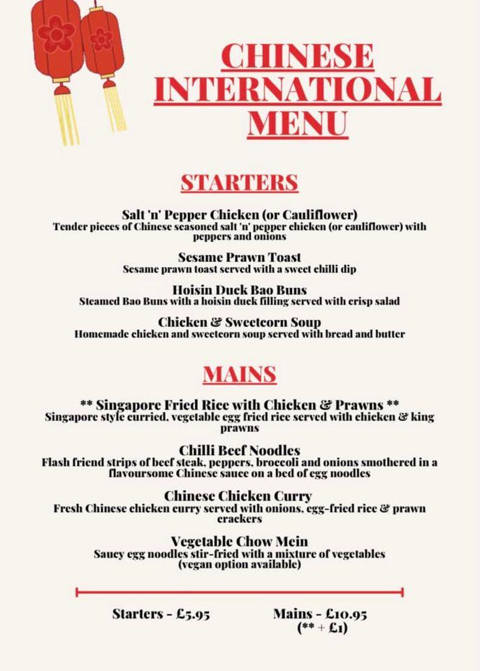 Menu at The Copper Mine pub & bar, Crook