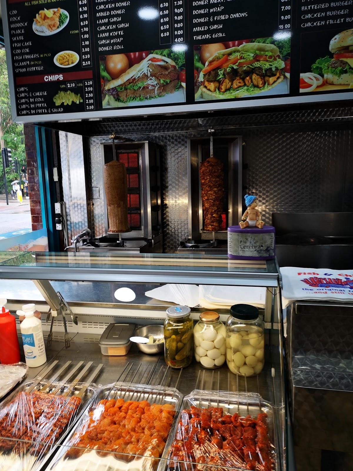 Menu at Themis Fish and Chips fast food, London
