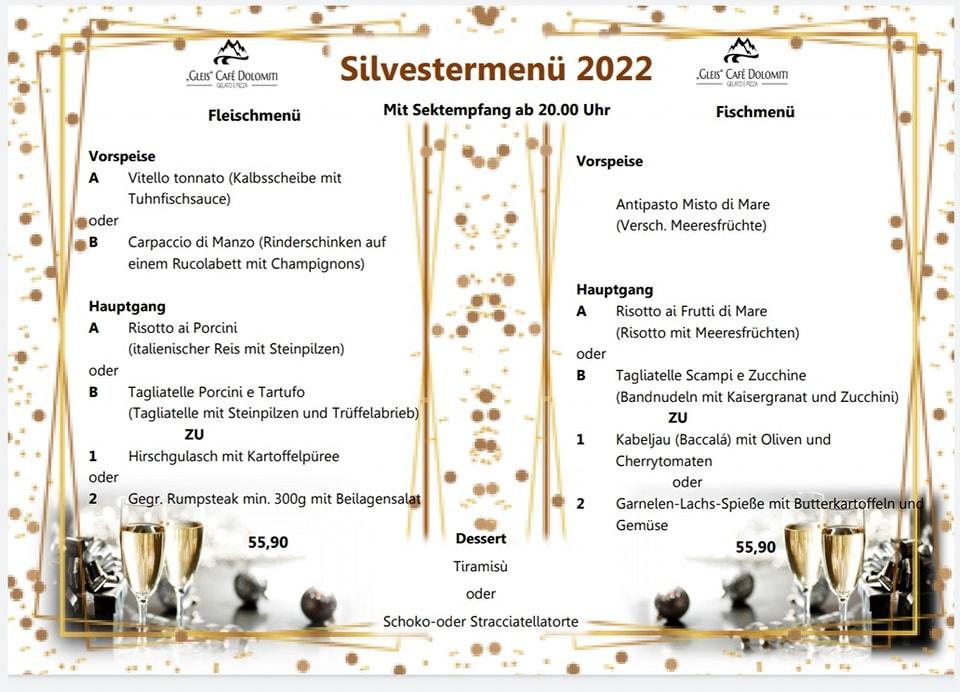 Speisekarte von Gleis Café Dolomiti pizza, Süßen