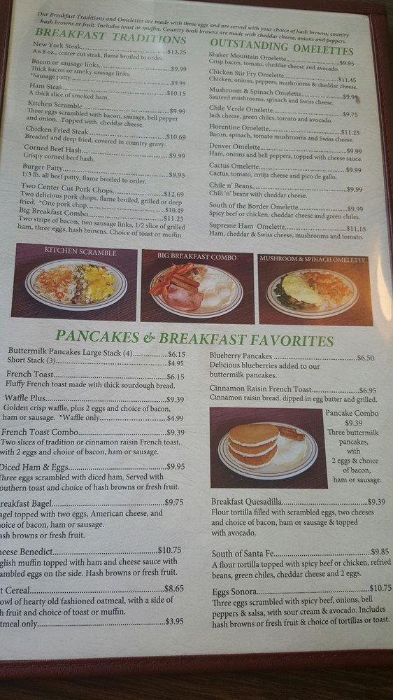 Menu at Fiddler's Restaurant, San Fernando