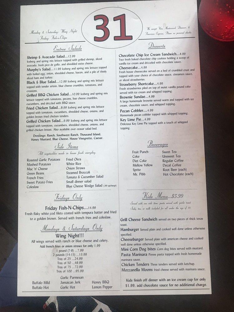 Menu at Station 31 Kitchen pub & bar, Chelsea