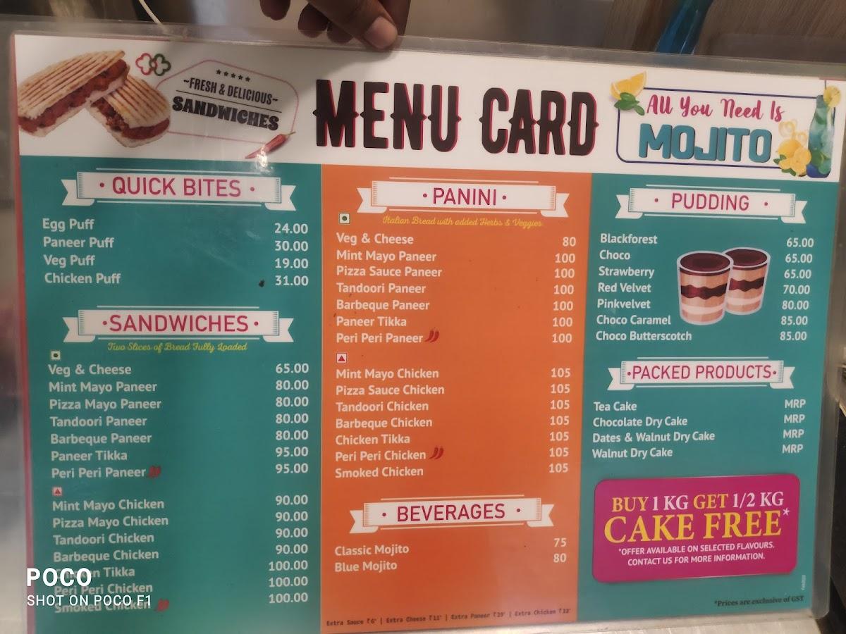 Menu at CK'S Bakery Virugambakkam, Chennai, State Bank Colony 2nd St