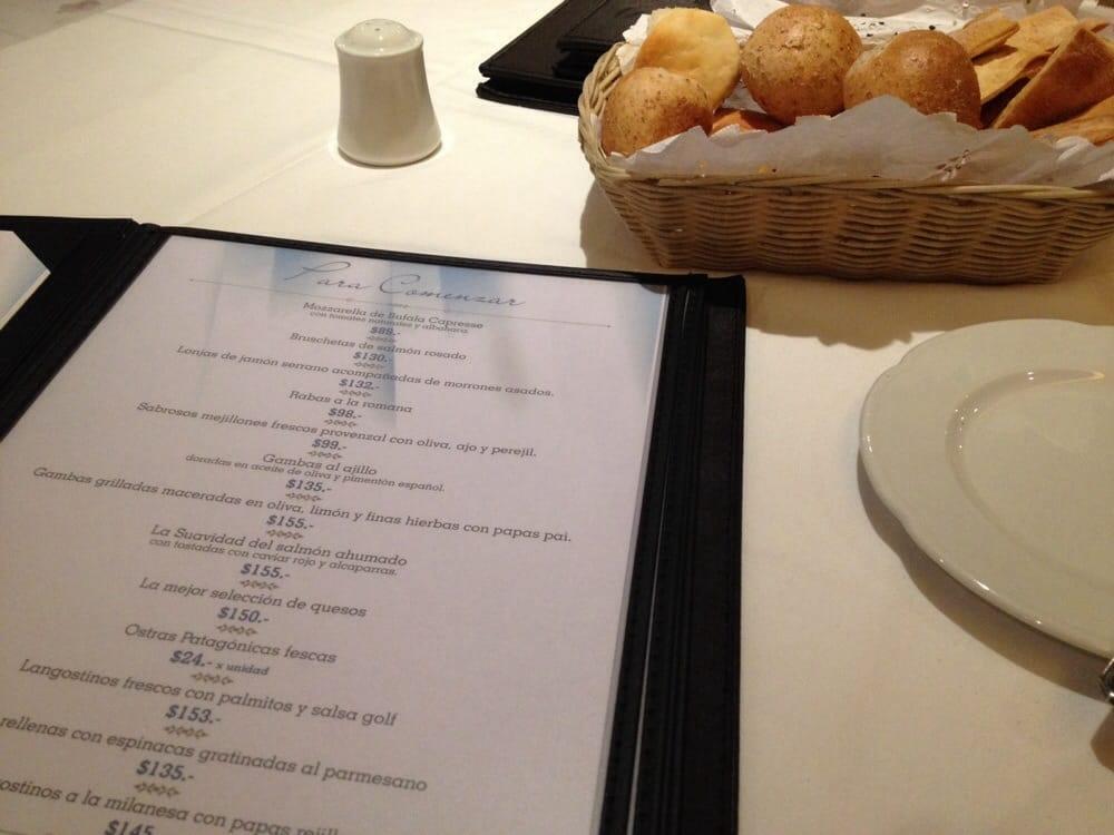 Menu at FECHORIA Recova restaurant, Buenos Aires, Posadas 1053