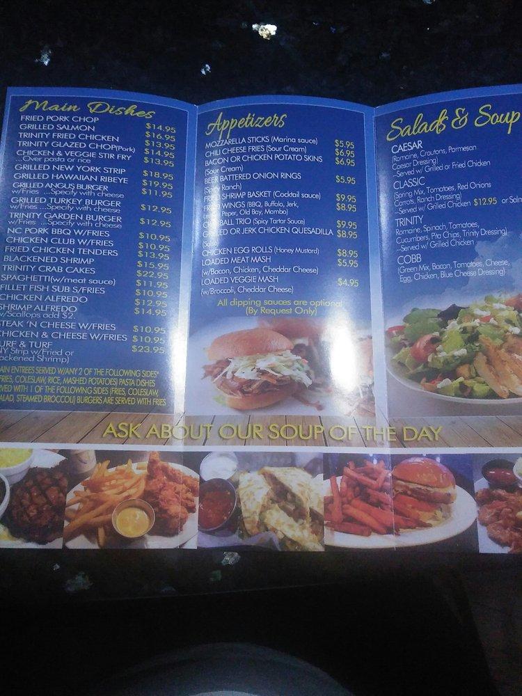 Menu at Trinity Grill & Bar, Hyattsville