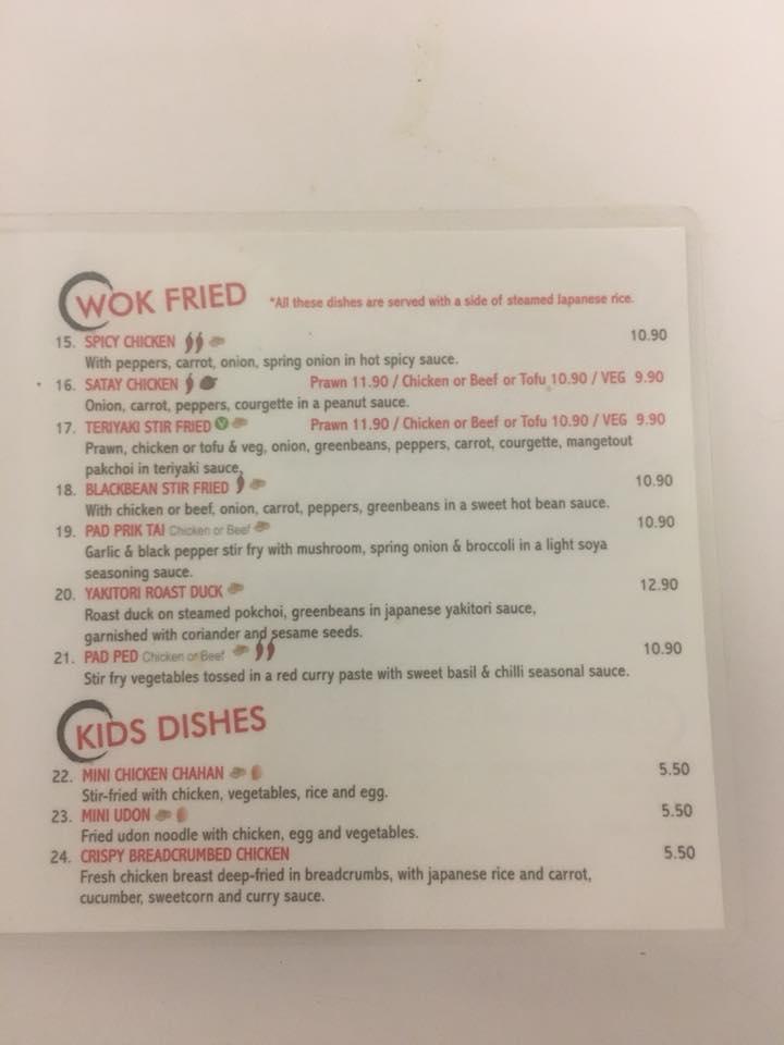 Menu at Maya Asian Street Food restaurant, Clonakilty