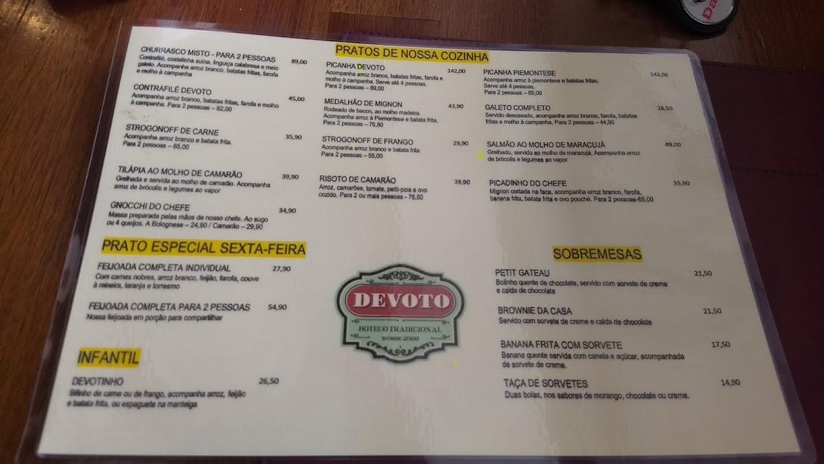 Menu em Devoto Boteco Tradicional pub & Bar, Nova Iguaçu, Rua Doutor ...