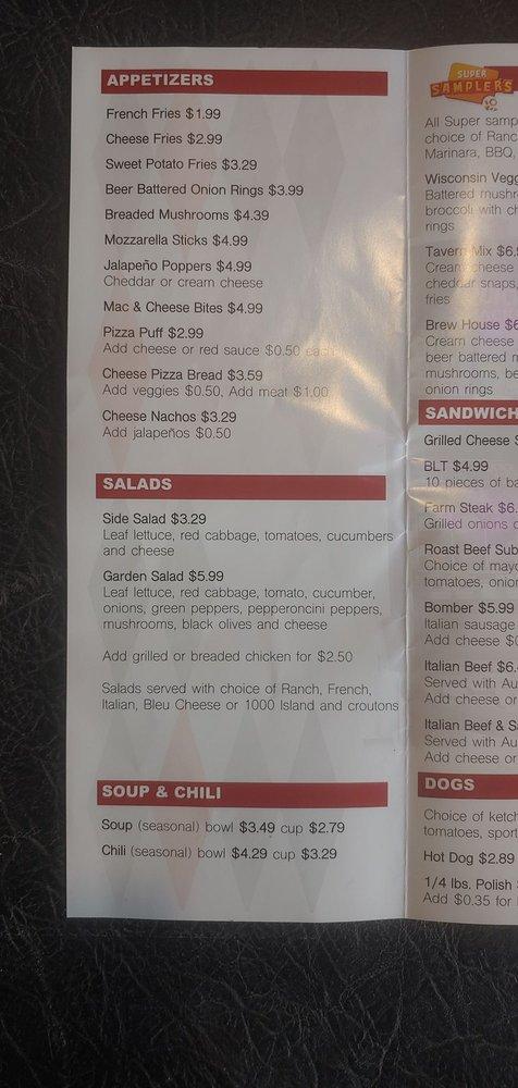 Menu at Jester's Double D Pizza pizzeria, Waukegan