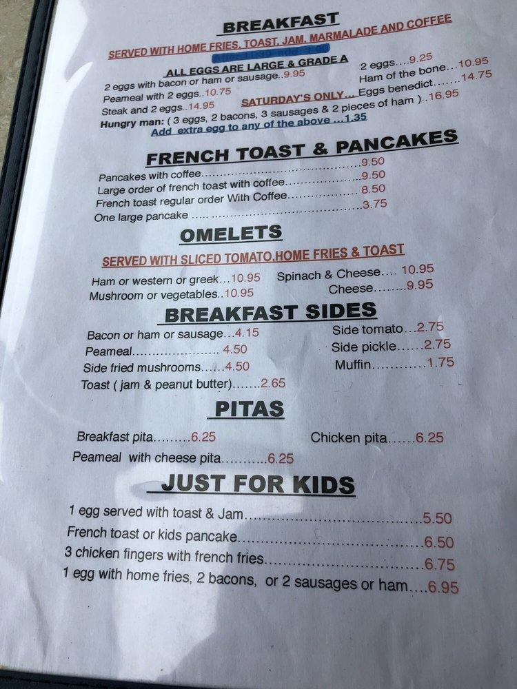 Menu at Windmill Restaurant, Burlington