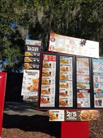 Menu at Checkers restaurant, Loganville, Atlanta Hwy
