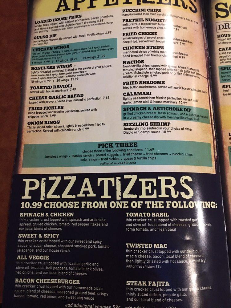 Menu at The Local House Restaurant & Bar, Arnold