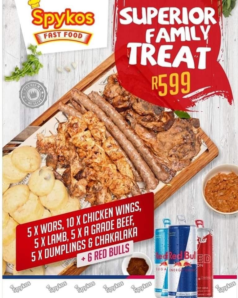 Menu at Black Impala Tshisanyama restaurant, Port Elizabeth