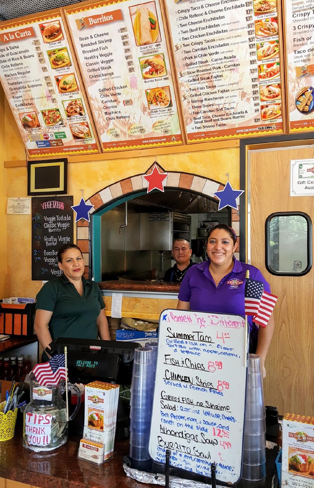 Menu at Taco Roco restaurant, Paso Robles, Theatre Dr # 700