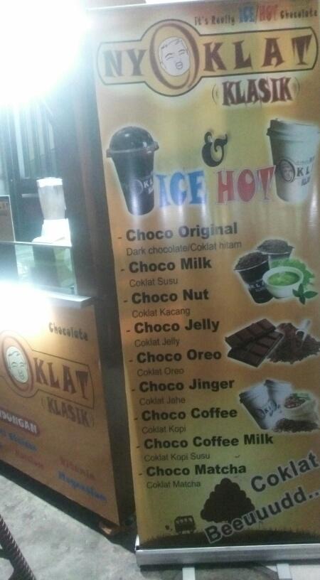Menu at Nyoklat Klasik Kapas Madya cafe, Surabaya