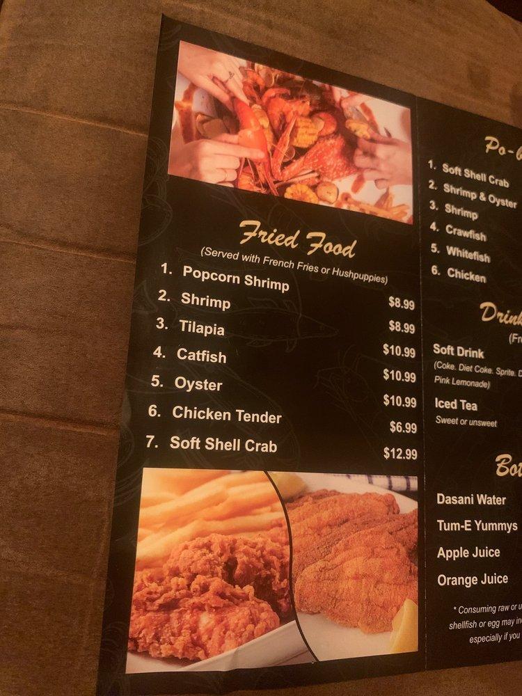Menu at Royal Seafood restaurant, Semmes