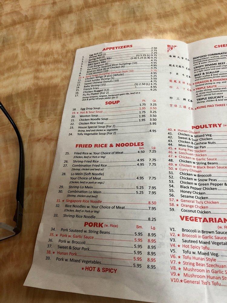 Menu at Jin Express restaurant, Dahlgren, Dahlgren Rd