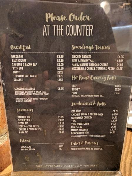 Menu at Chatwins - Chester City cafe, Chester, 25 Northgate St