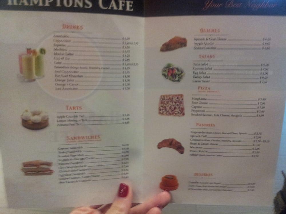 Menu at Hamptons Club, Aventura