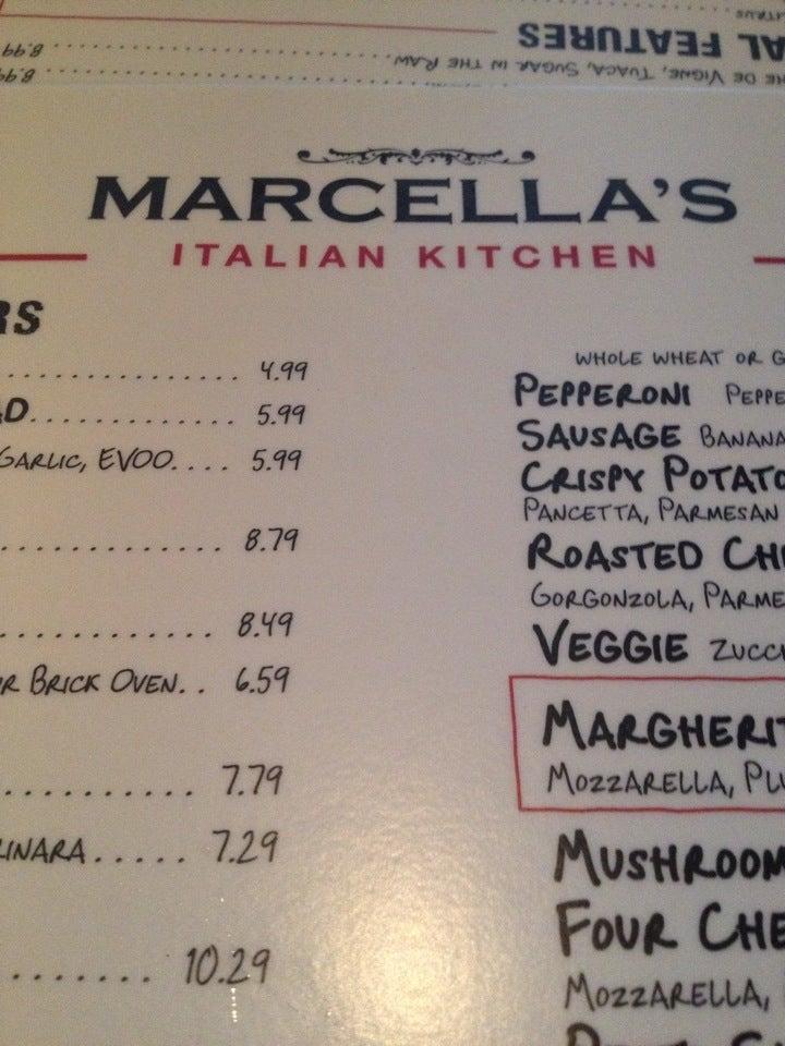 Menu at Marcella's pub & bar, Columbus, Polaris Pkwy