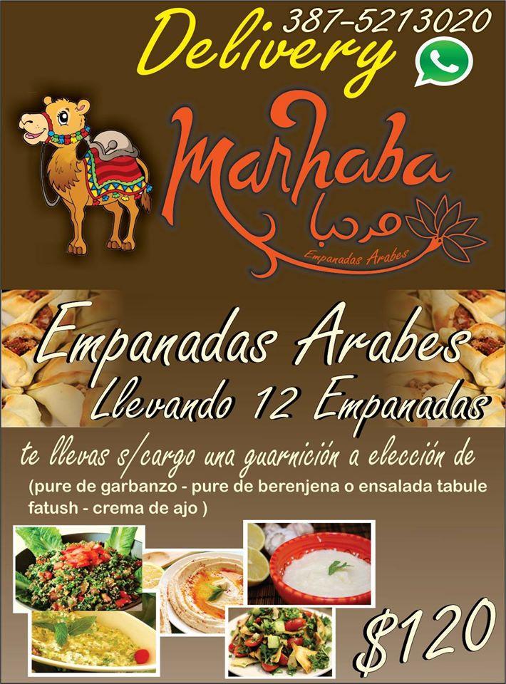 Menu at Marhaba Comídas Árabes restaurant, Salta