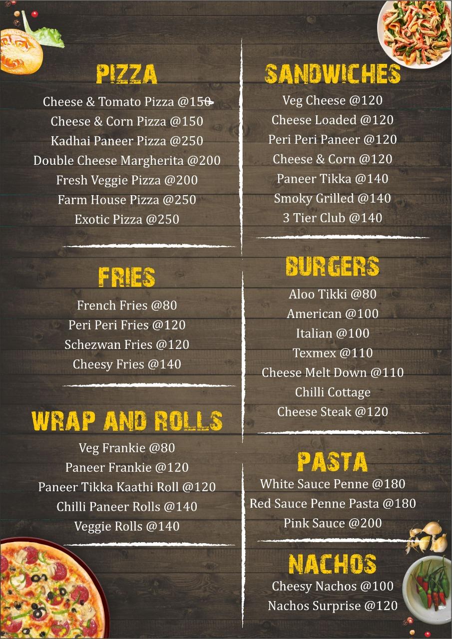 Menu at POSH BY AMUL, Kanpur