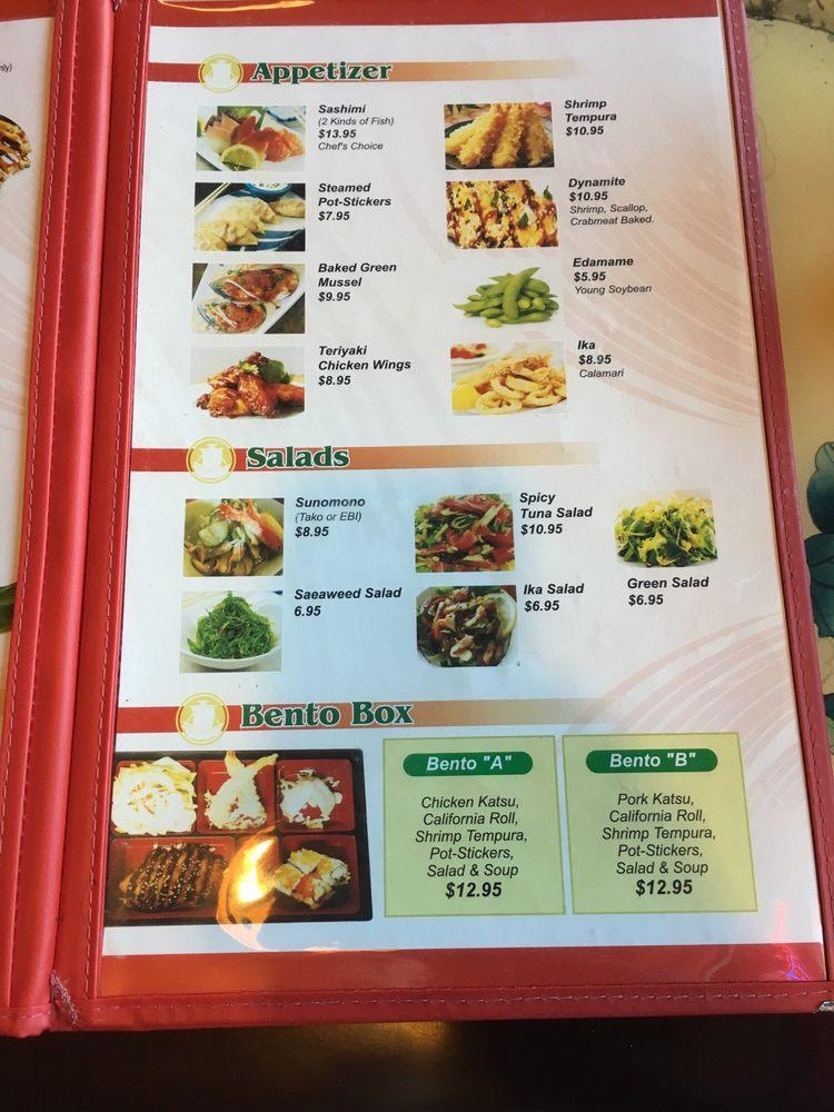 Menu at Little Tokyo In Sitka restaurant, Sitka