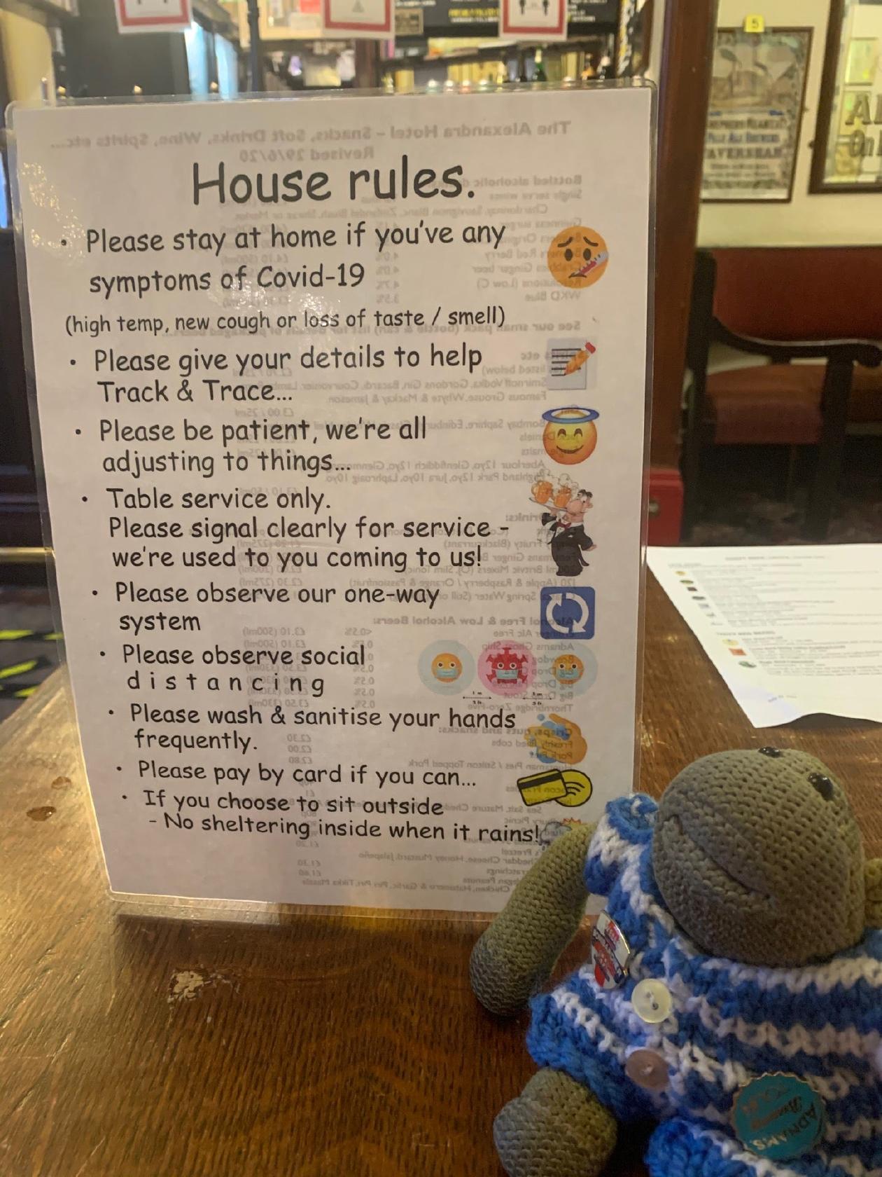 Menu at The Alexandra Hotel pub & bar, Derby