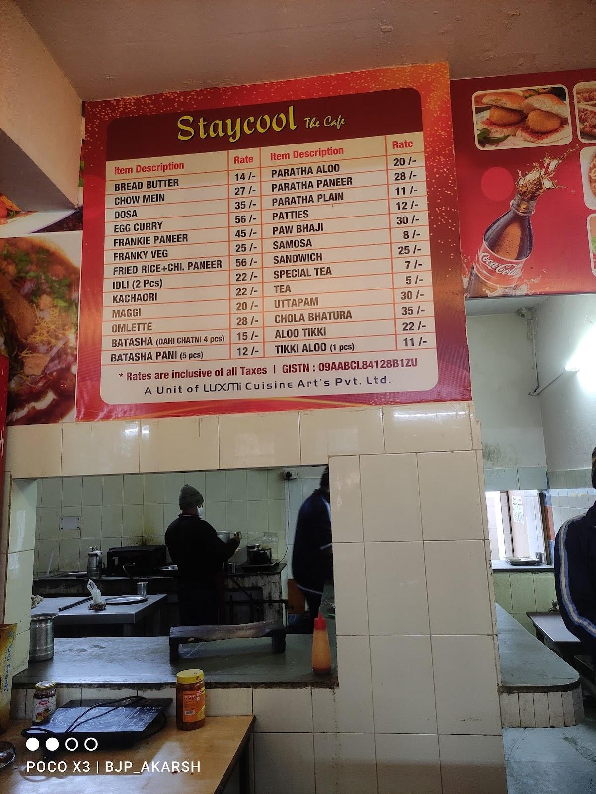 Menu at College Canteen, India, V3RC+CRH