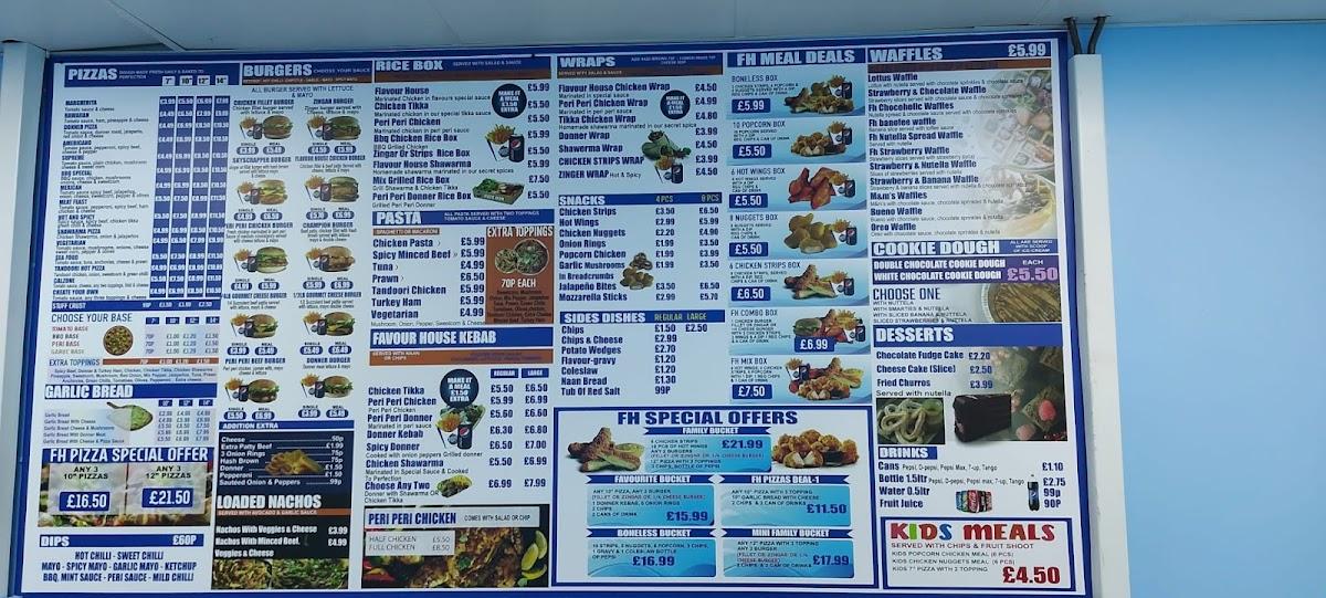 Menu at Flavour House M26 2SQ restaurant, Manchester