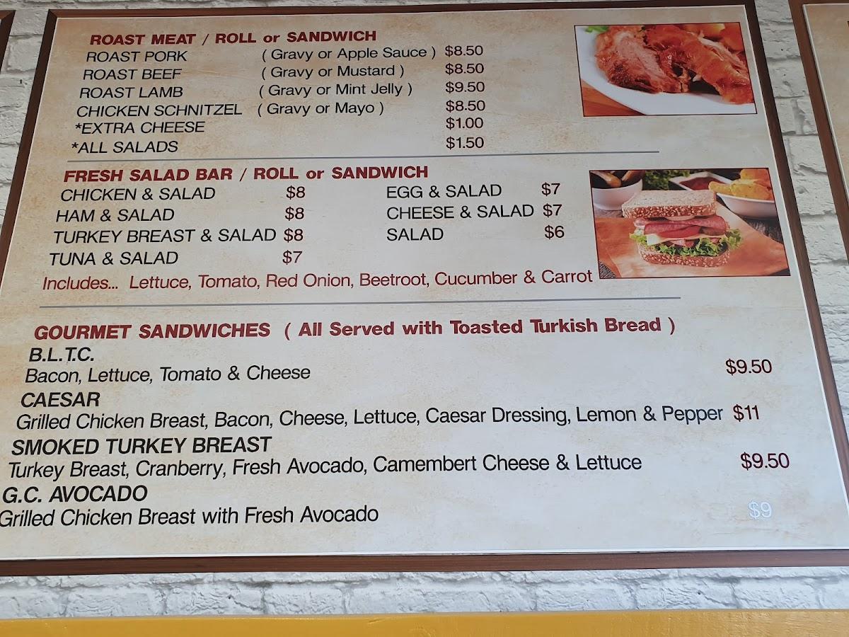 Menu at Crestwood Carvery and Cafe, Molendinar, 458 Olsen Ave