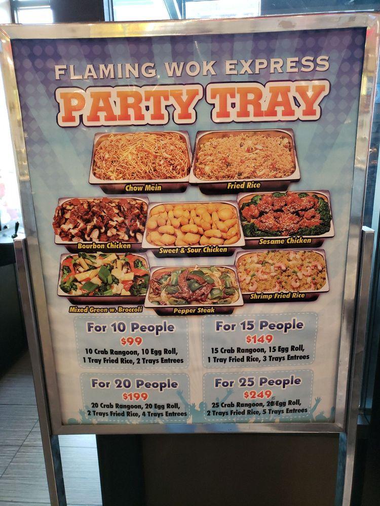 Menu at Flaming Wok Express fast food, Southfield, Greenfield Rd
