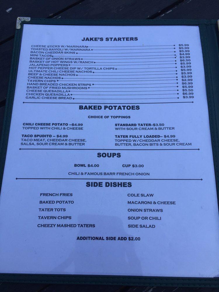Menu at Jacobsmeyers pub & bar, Granite City
