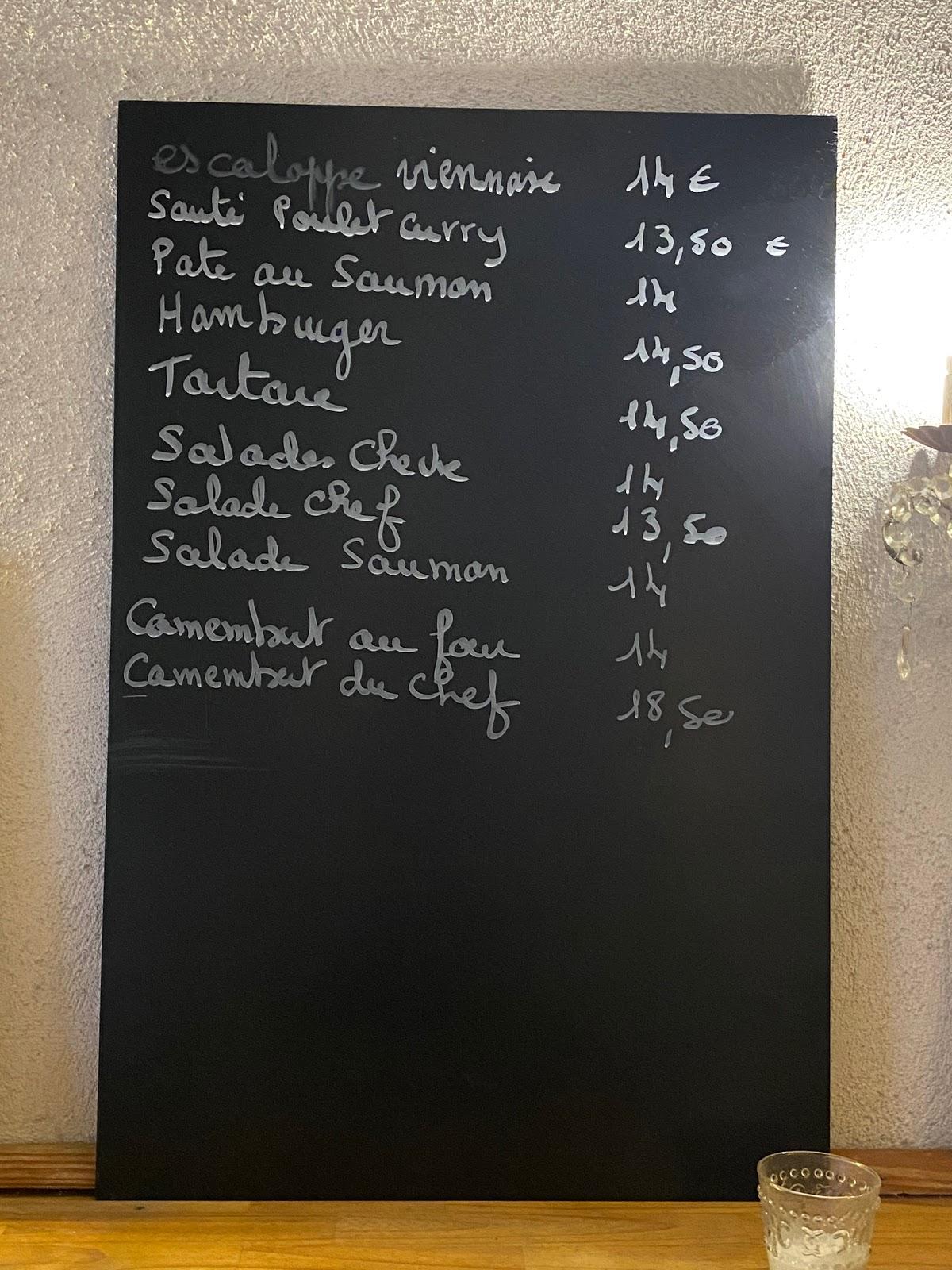 Menu at La Terrasse pub & bar, Rocbaron