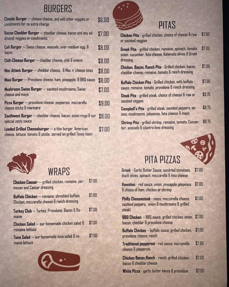 Menu at Two Smart Cookies desserts, Calcutta, Bell School Rd