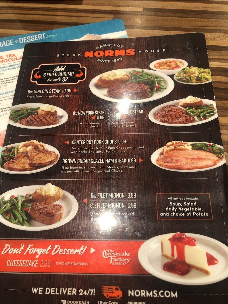 Menu at NORMS Restaurant, Carson