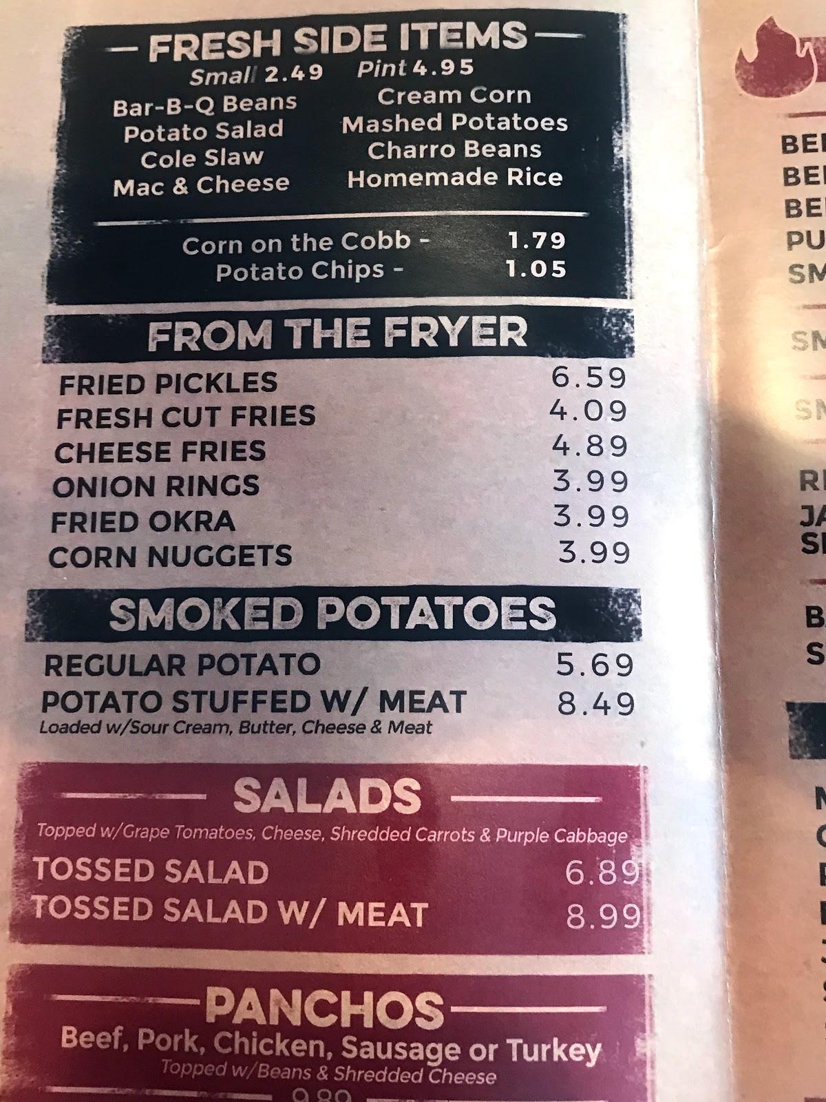 Menu at Bar-B-Cutie SmokeHouse, Mission
