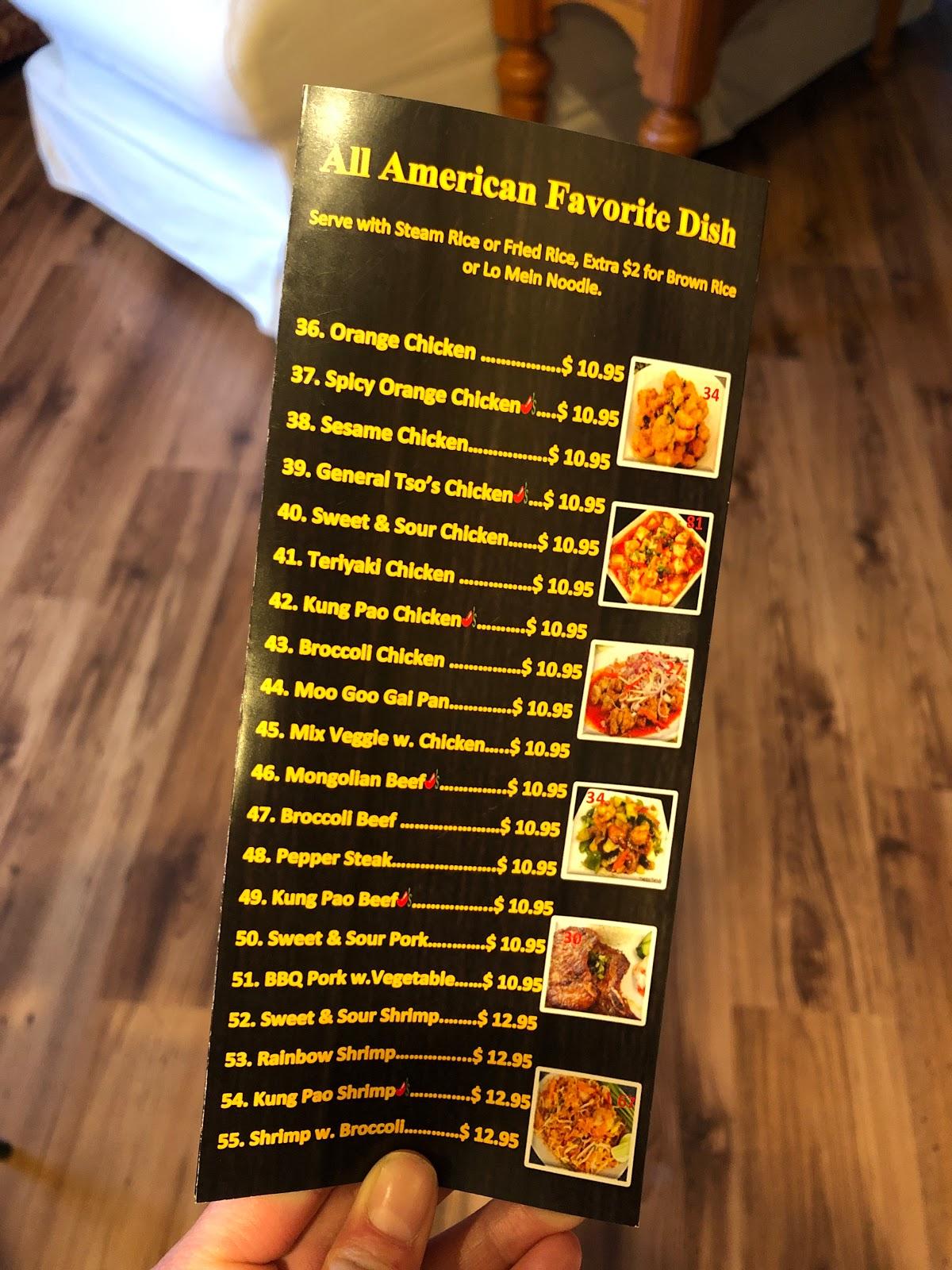 Menu at The Lemon Grass Asian Cuisine restaurant, Yuma