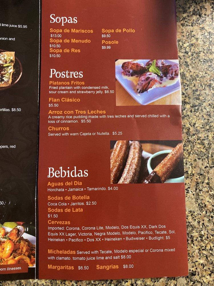Menu at Chilangos Mexican Grill restaurant, Plantation