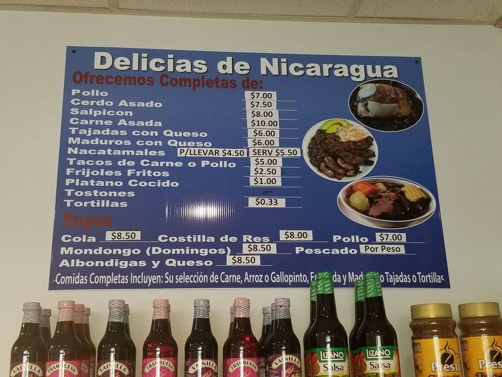 Menu at Fritanga Delicias De Nicaragua restaurant, Hialeah