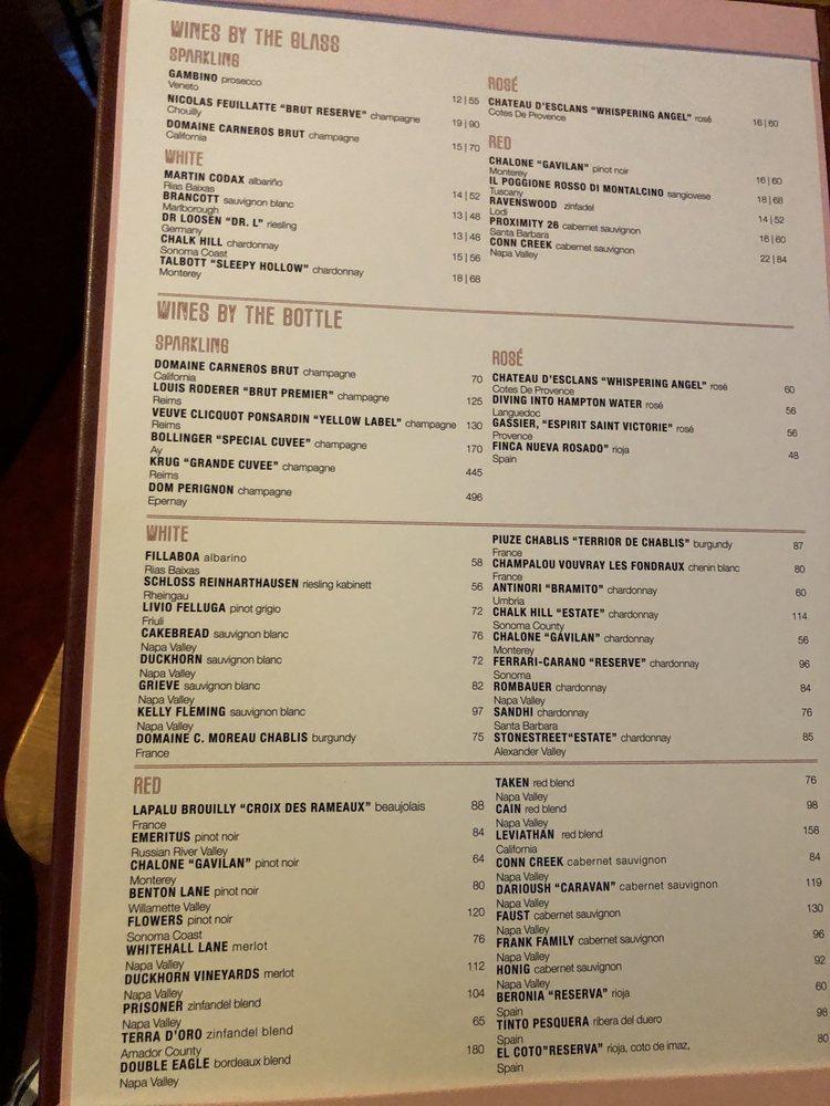 Menu at International Smoke BBQ, Las Vegas