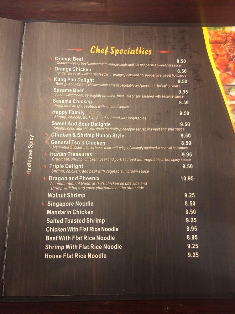 Menu at April's Chinese Restaurant, San Antonio