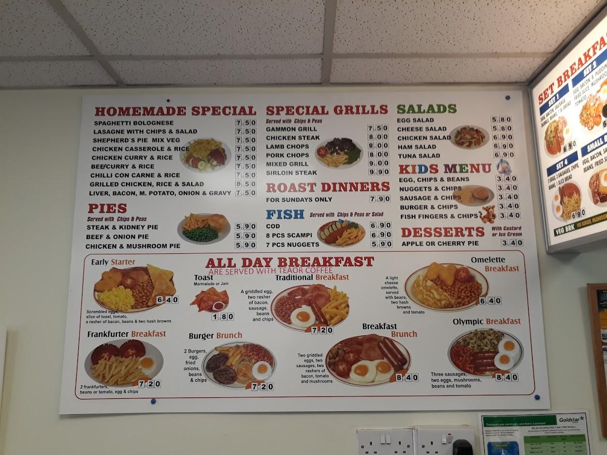 Menu at Bedfont Cafe, Feltham