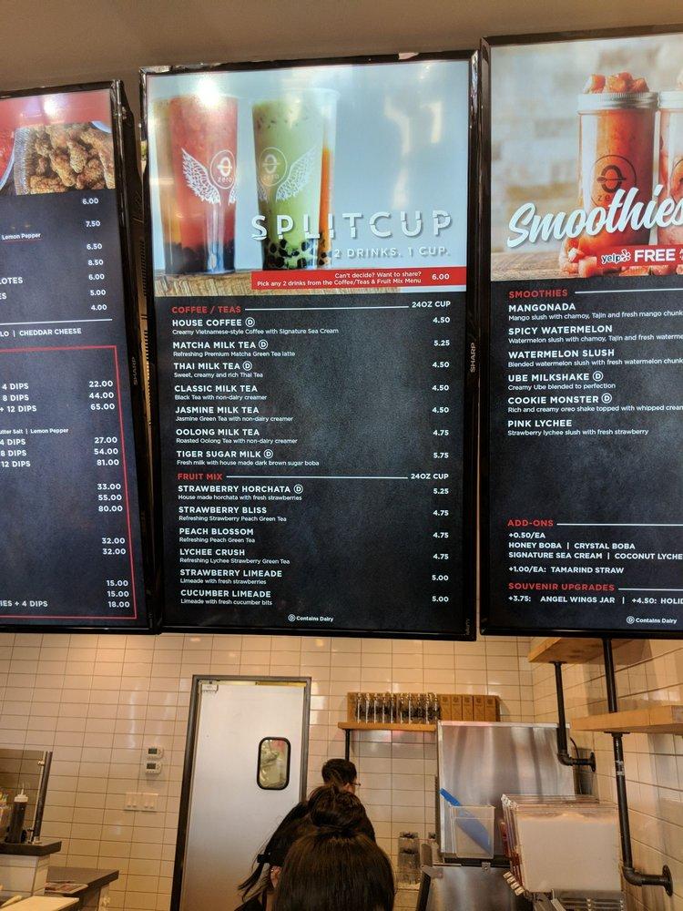 Menu at Zero Degrees restaurant, Irving