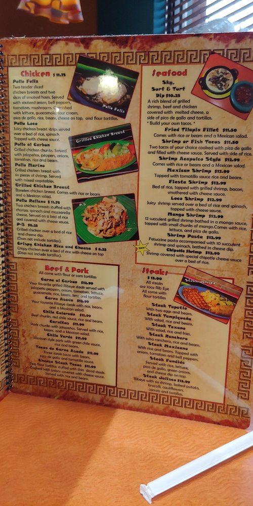 Menu at Mi Toro restaurant, Corinth, S Harper Rd