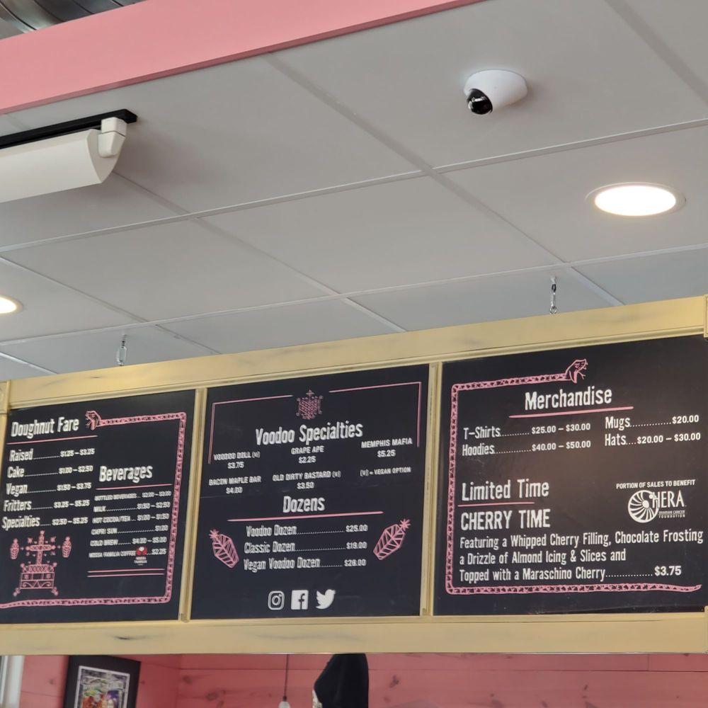 Menu at Voodoo Doughnut - Cypress, Cypress
