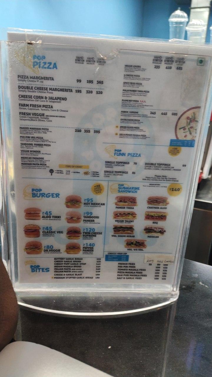 Menu at Poptos, Anand, at Gallops Food Plaza