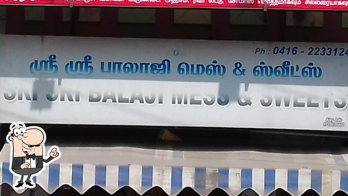 Sri Sri Balaji Mess & Sweets, Vellore - Restaurant menu, prices and reviews