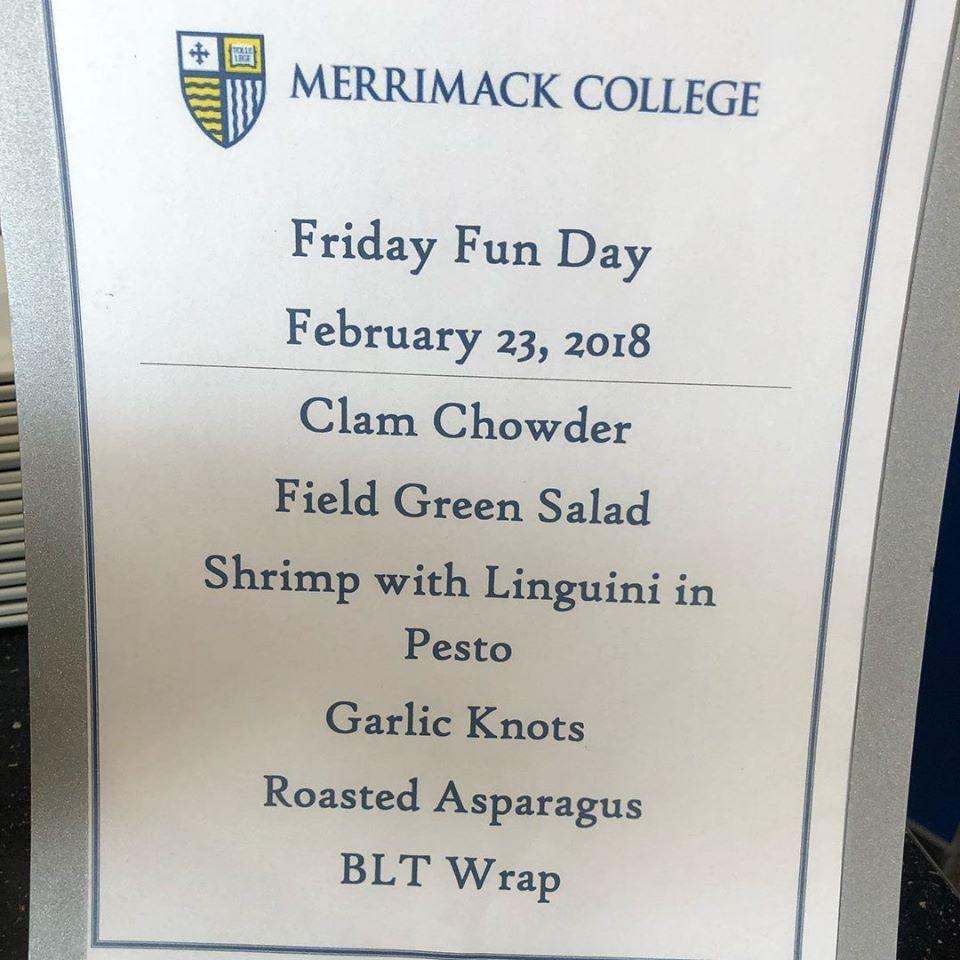 Menu at Mac Club Dining, North Andover