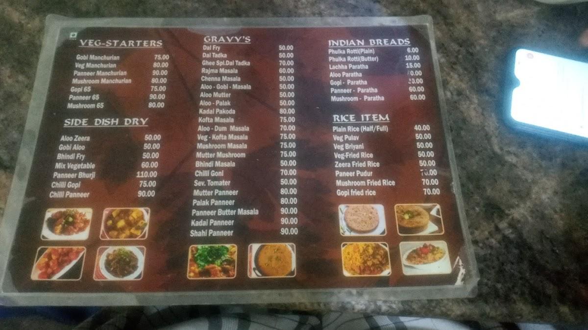 Menu at INDIAN DHABA, India, 4/183